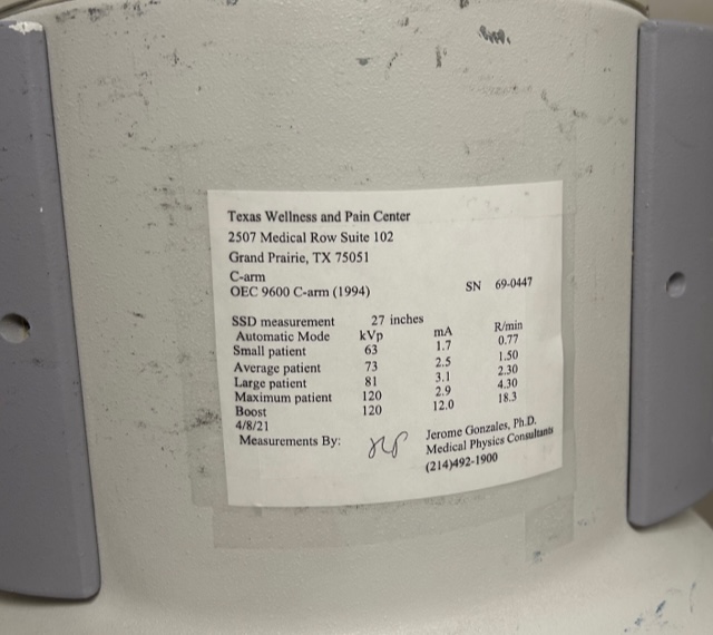 GE OEC 9600 C-Arm - RevMed